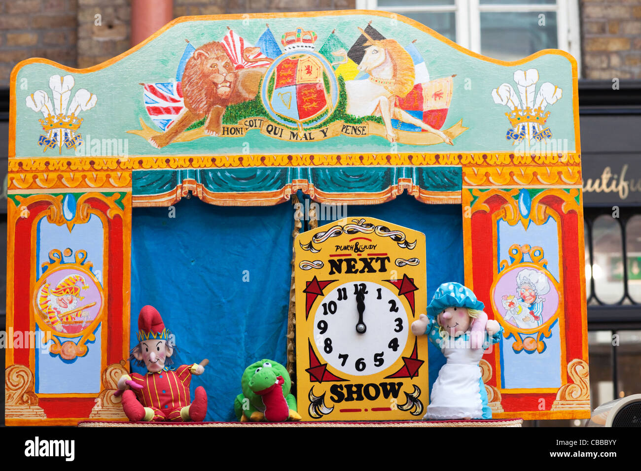 England, Punch and Judy Stage Show Detail Stock Photo - Alamy