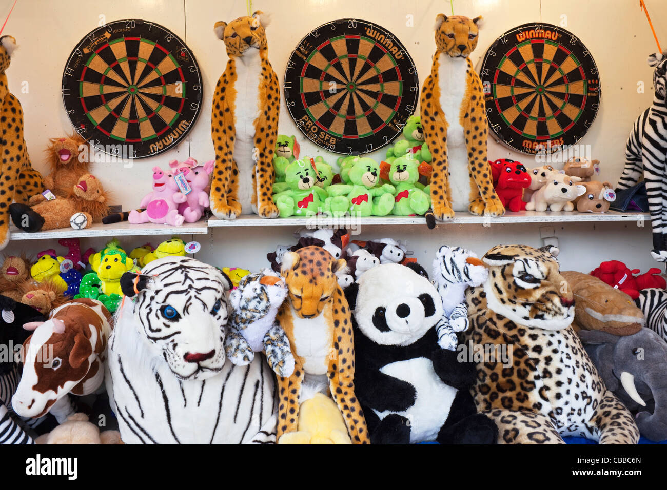 England, Traditional Fairground Darts Game Stock Photo - Alamy