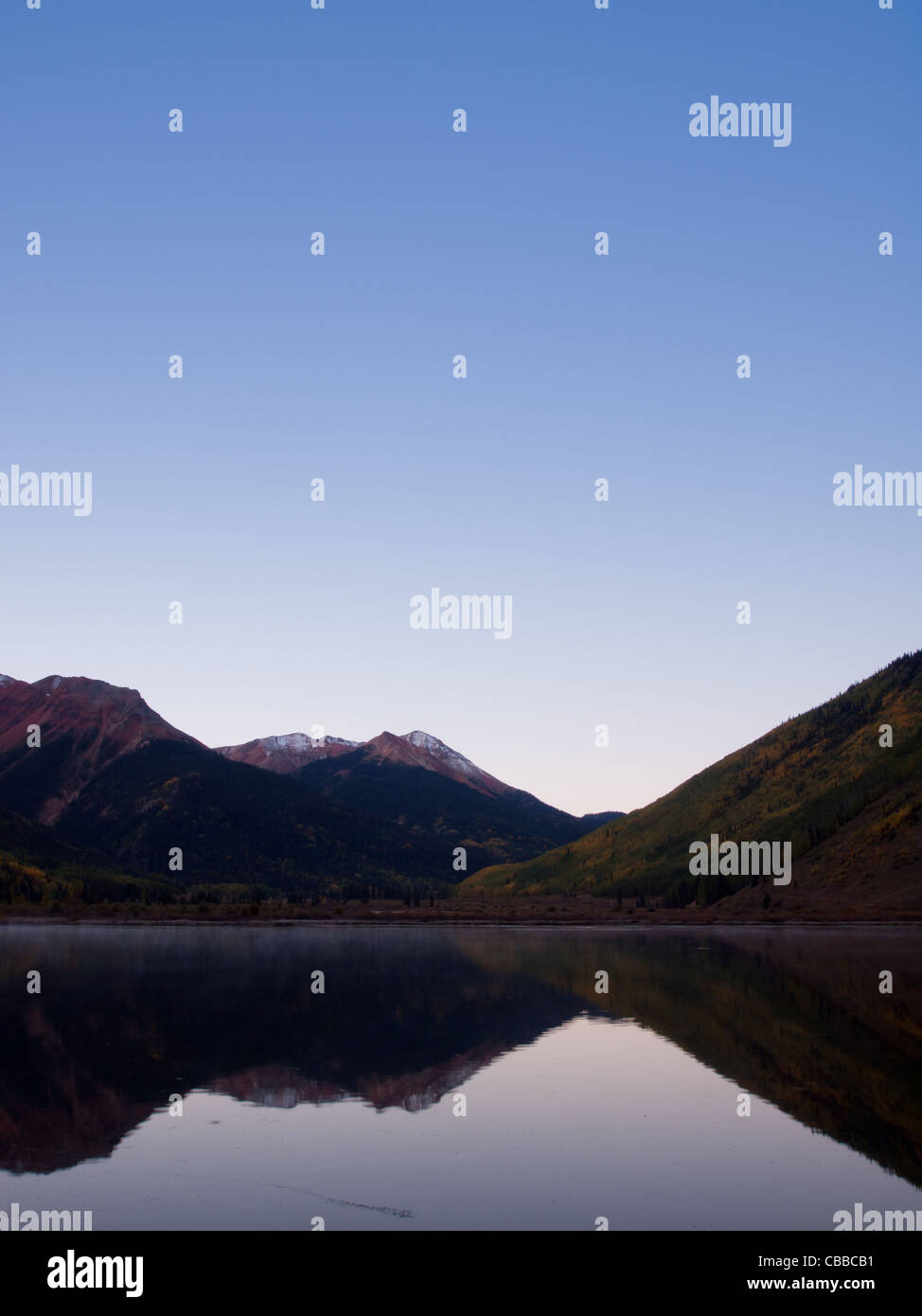 Crystal Lake in autumn near Ouray, Colorado Stock Photo - Alamy
