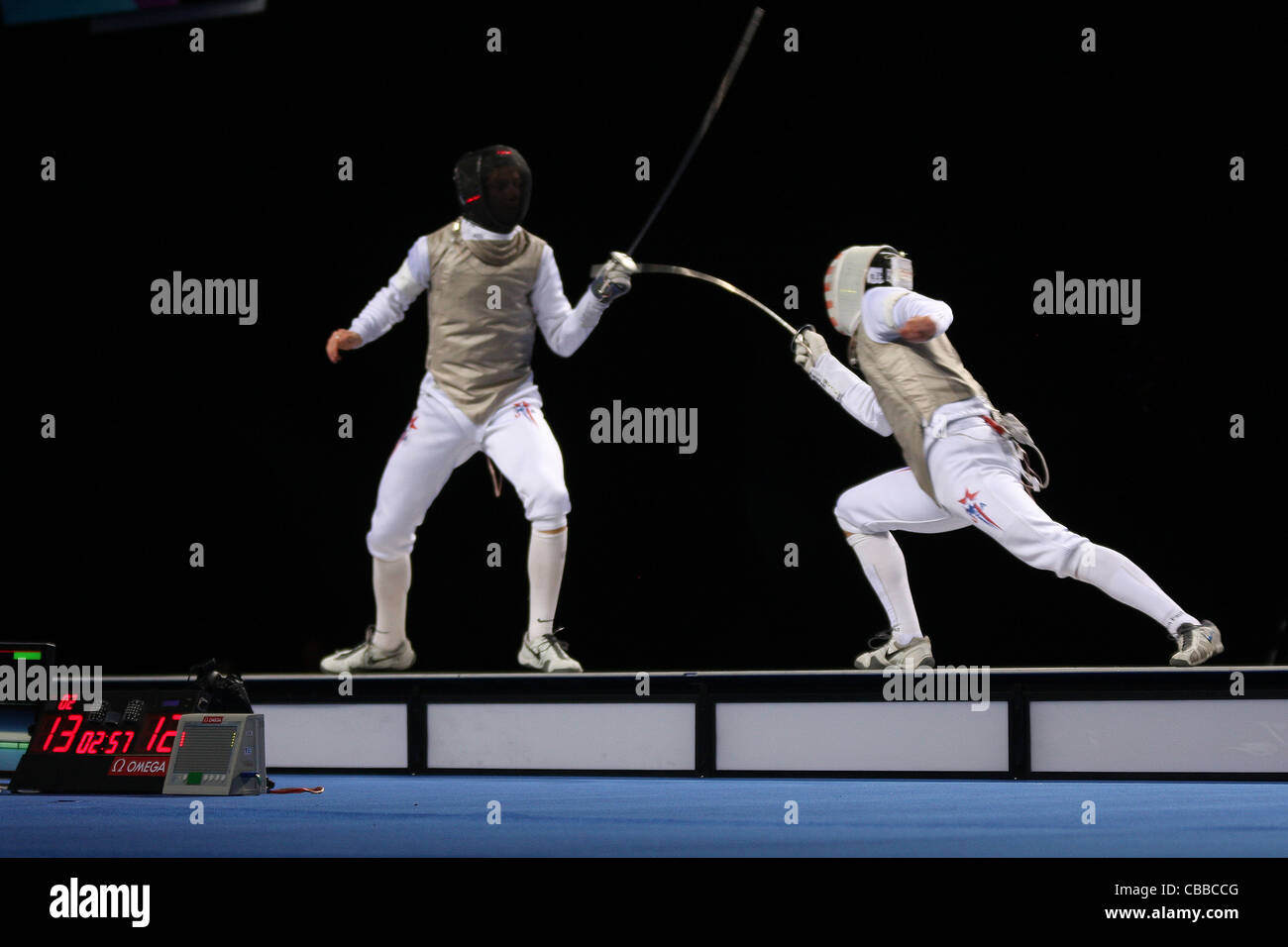 Race Imboden USA (left) v Gerek Meinhardt USA (right) fencing (Excel ...