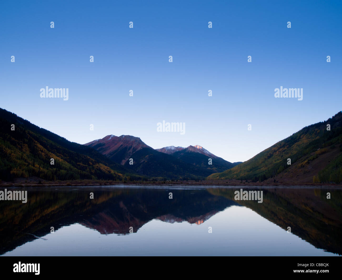 Crystal Lake in autumn near Ouray, Colorado Stock Photo - Alamy
