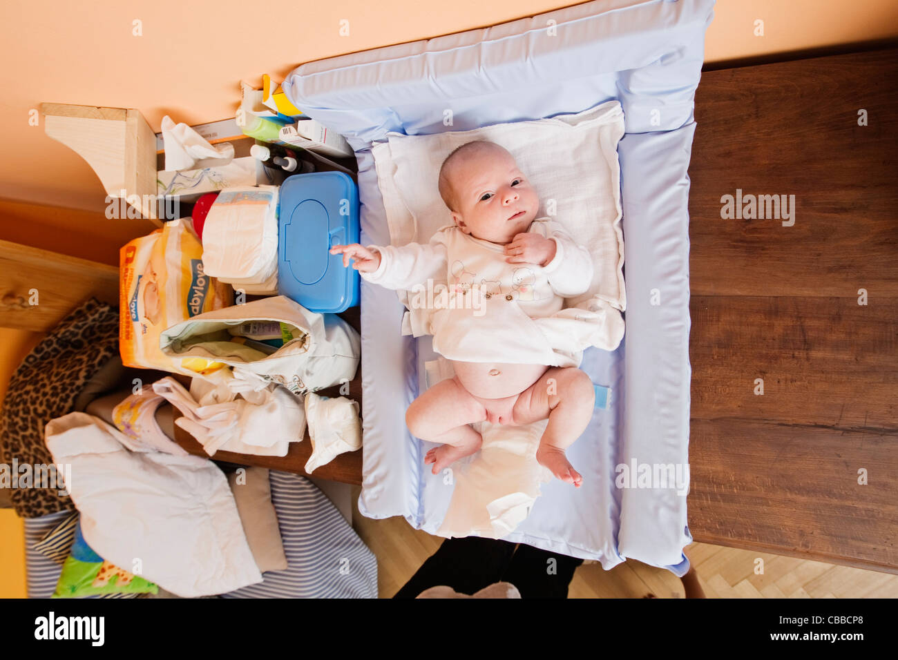 Little child on the changing table. (CTK Photo/Josef Horazny, Martin ...