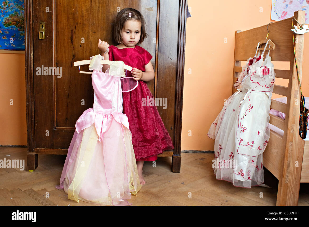 child, baby, girl, childhood, dress, room, fashion Stock Photo - Alamy