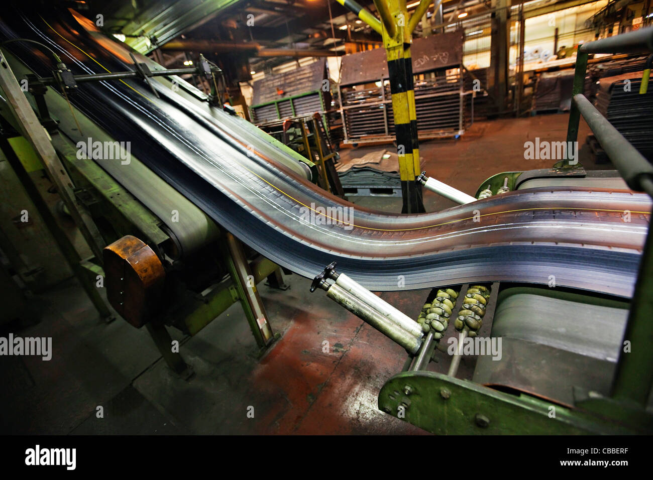 Production of tyres in Prague factory of Mitas company. Mitas, the ...