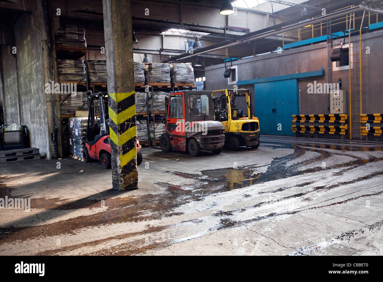 Production of tyres in Prague factory of Mitas company. Mitas, the ...