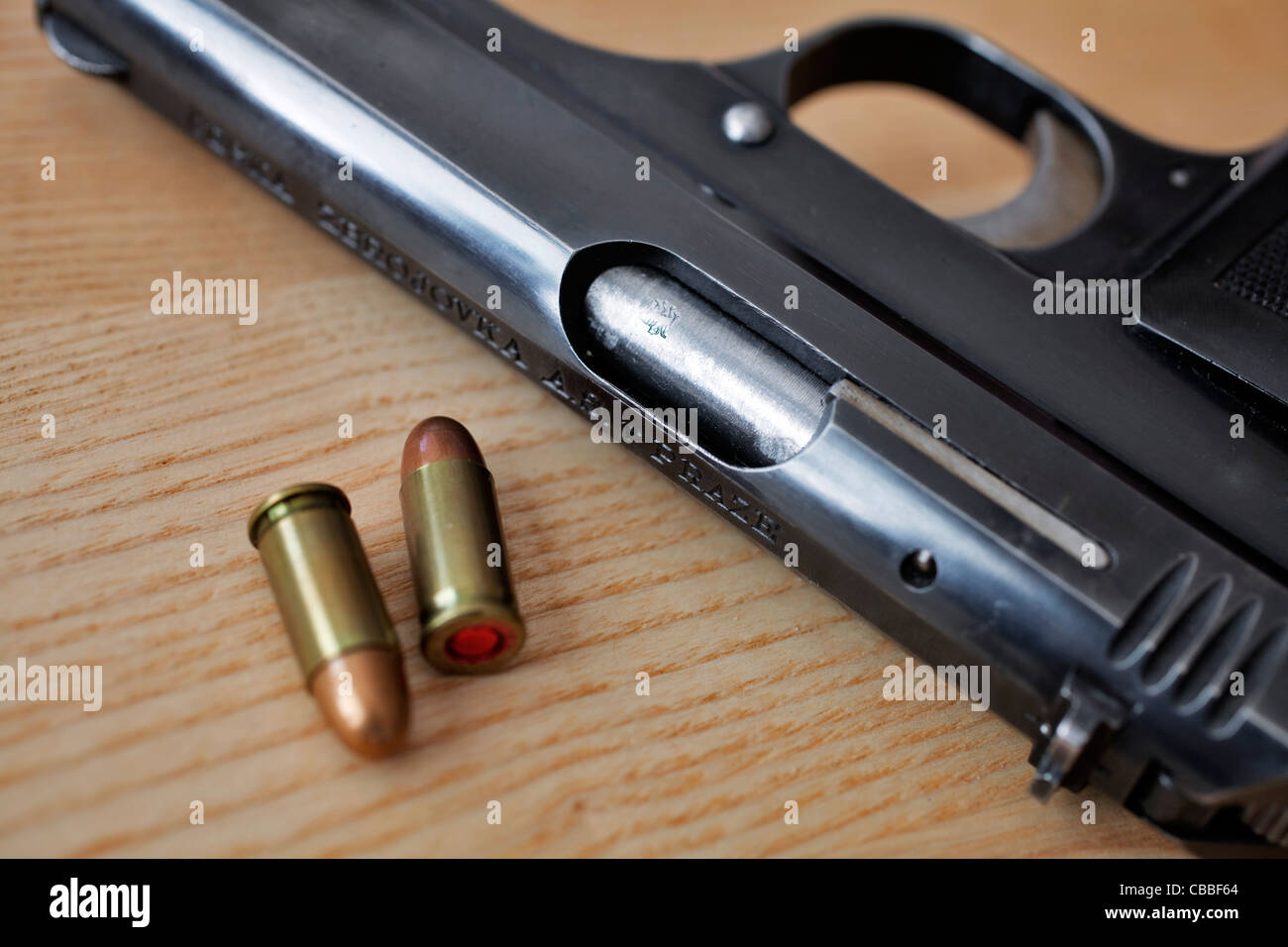 Gun, pistol, caliber, calibre, gauge 7,65, bullets. (CTK Photo/Josef ...