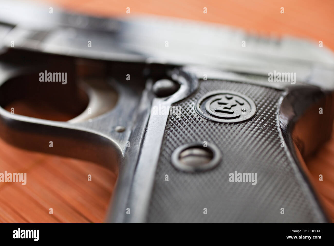 Gun, pistol, caliber, calibre, gauge 7,65. (CTK Photo/Josef Horazny ...