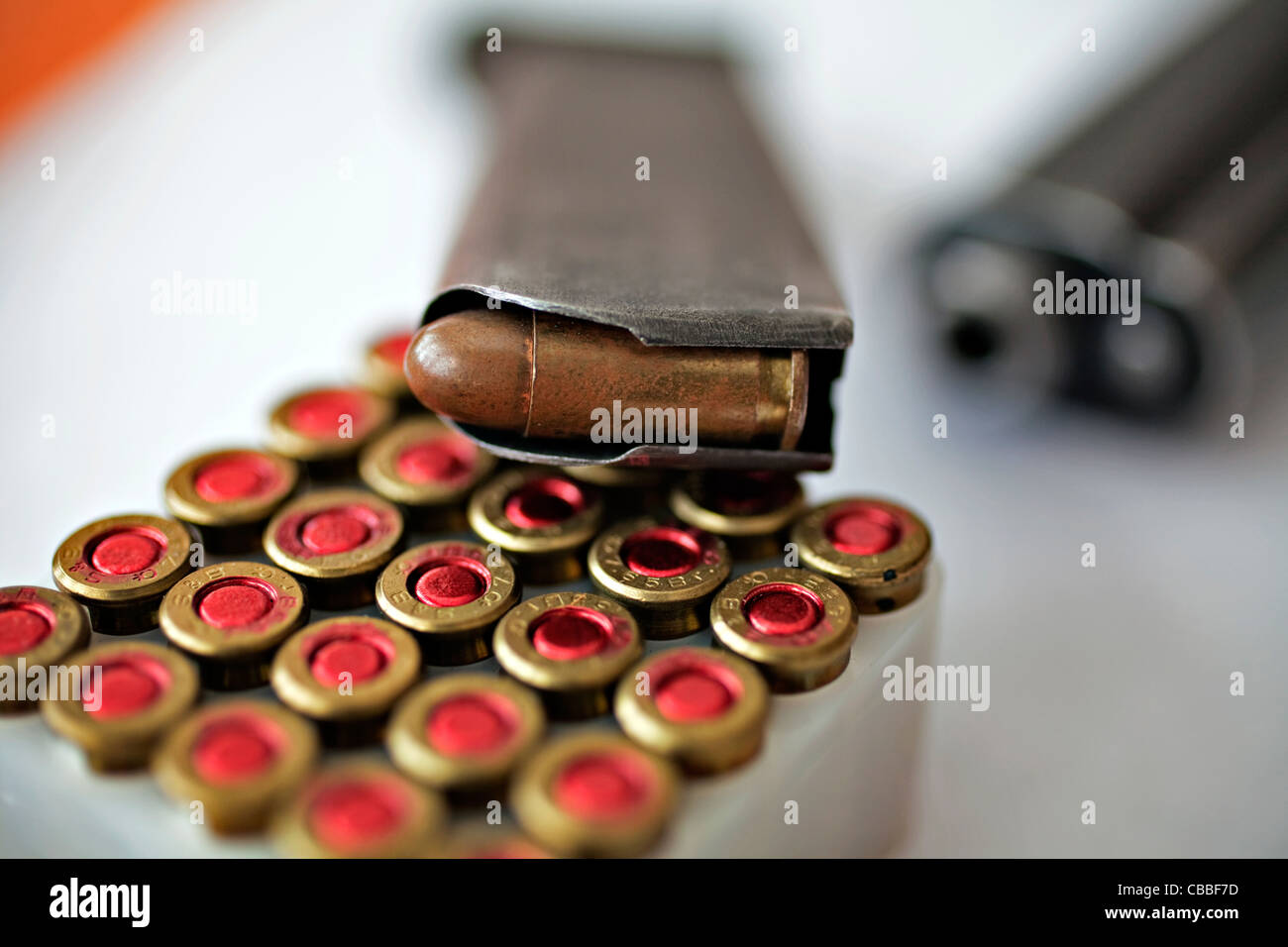 Gun, pistol, caliber, calibre, gauge 7,65, bullets. (CTK Photo/Josef ...