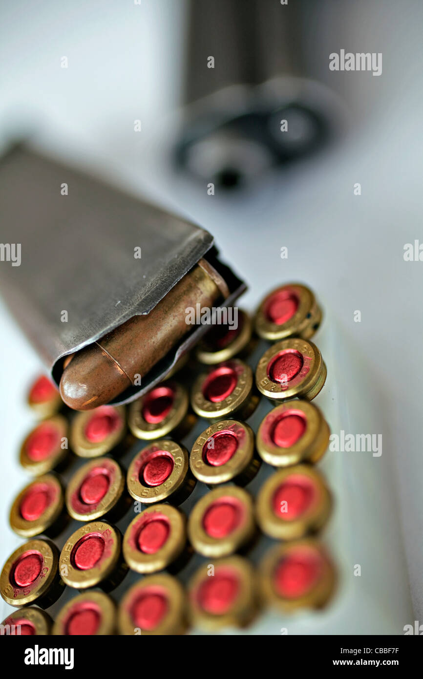 Gun, pistol, caliber, calibre, gauge 7,65, bullets. (CTK Photo/Josef ...