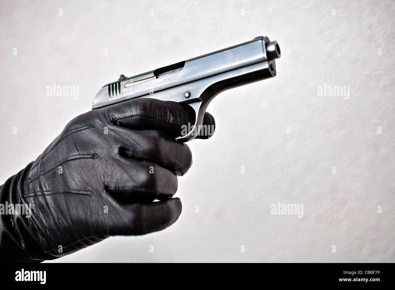 Pointed gun, pistol, caliber, calibre, gauge 7,65. (CTK Photo/Josef ...