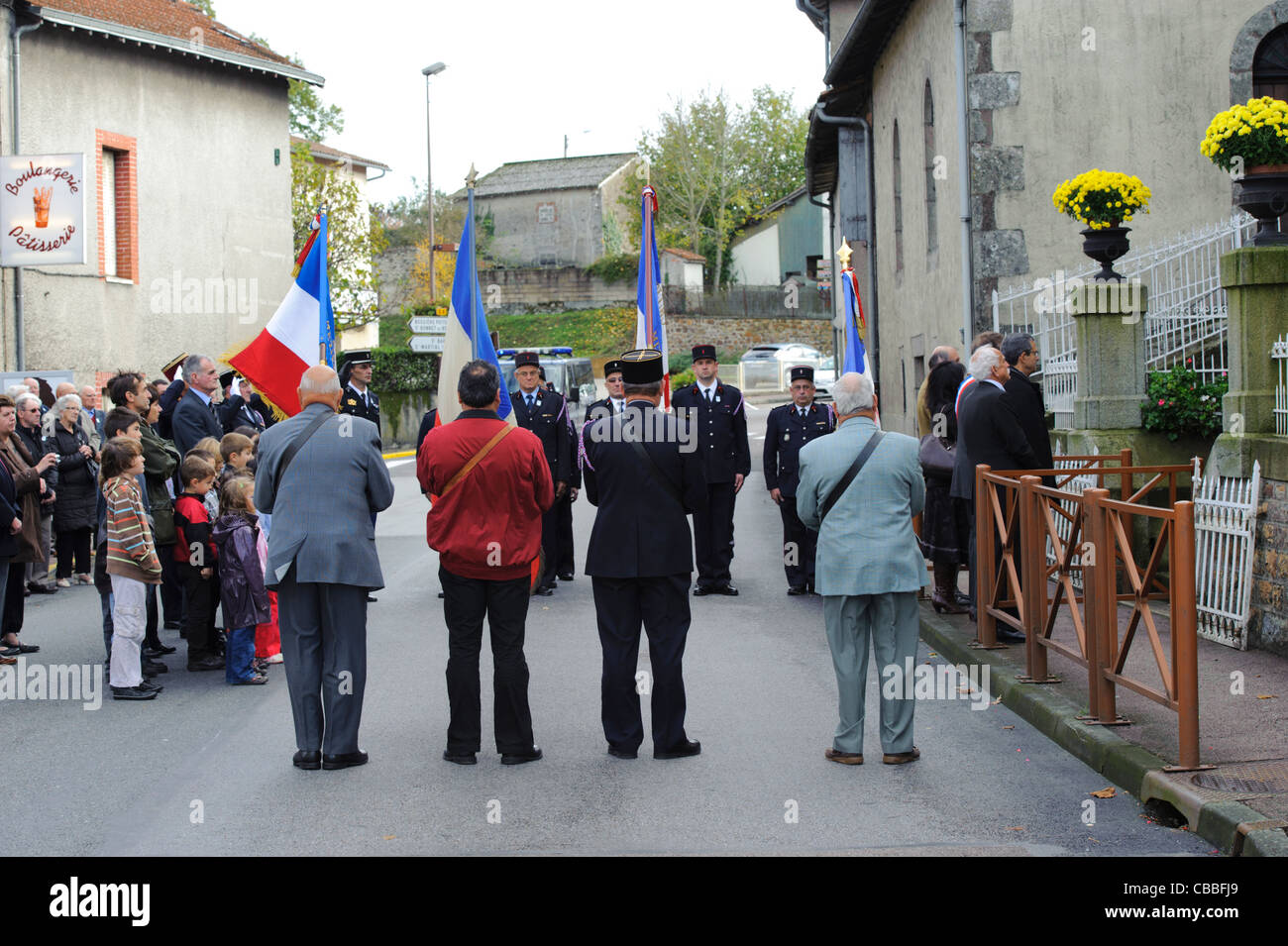 Stock photo of French remembrance day in Mezieres sur issoire Stock ...