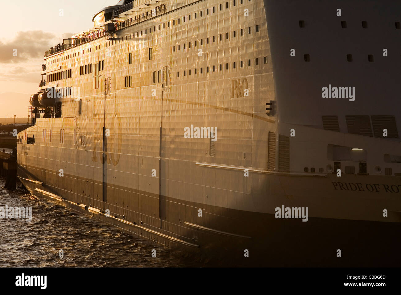 Ferry Harbored at Hull UK Stock Photo - Alamy