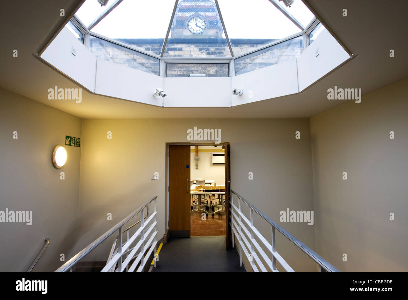 Hallway leading to Classroom Stock Photo - Alamy