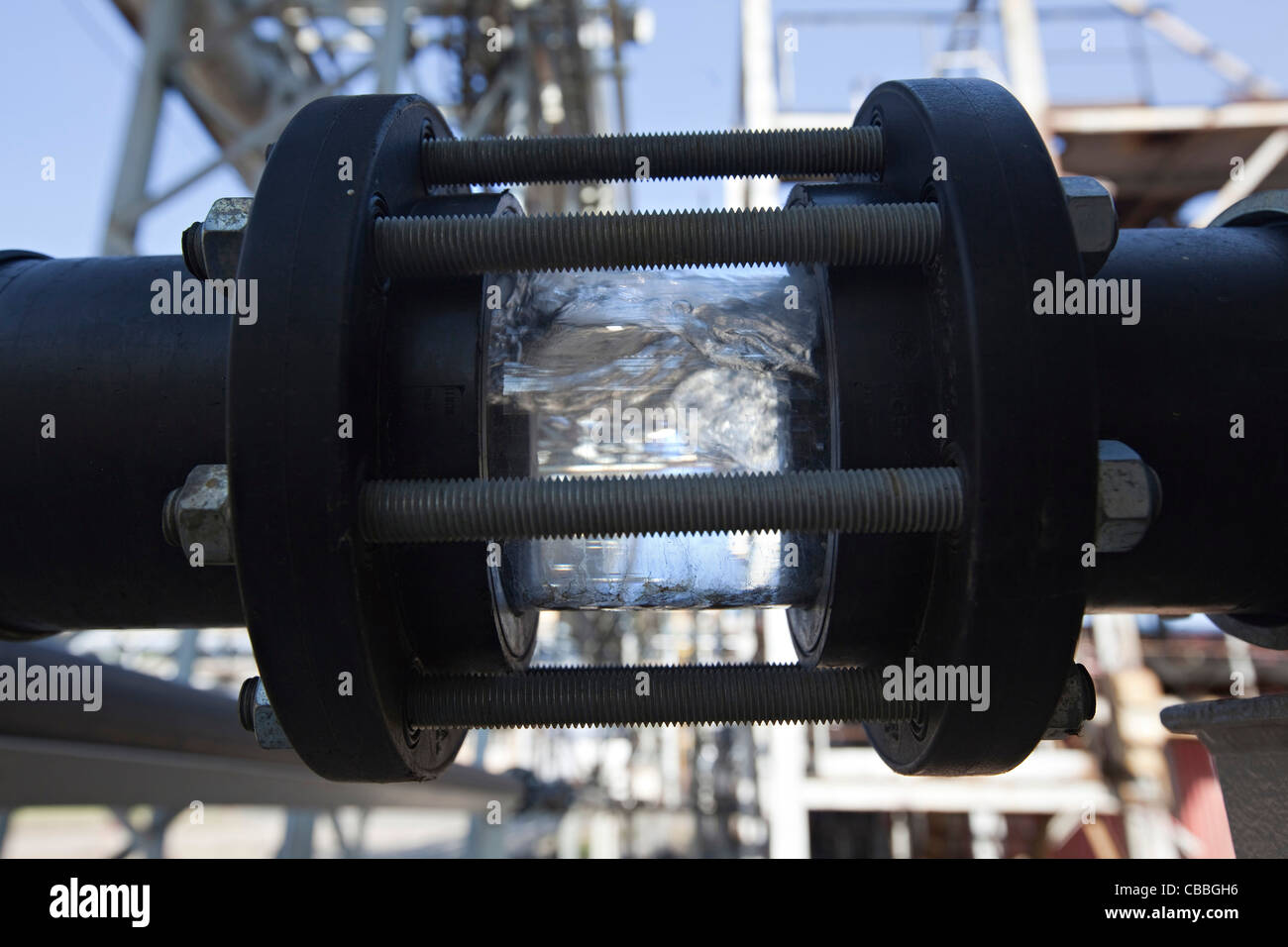 Sulfur dioxide production facility at the chemical factory Spolana a.s ...