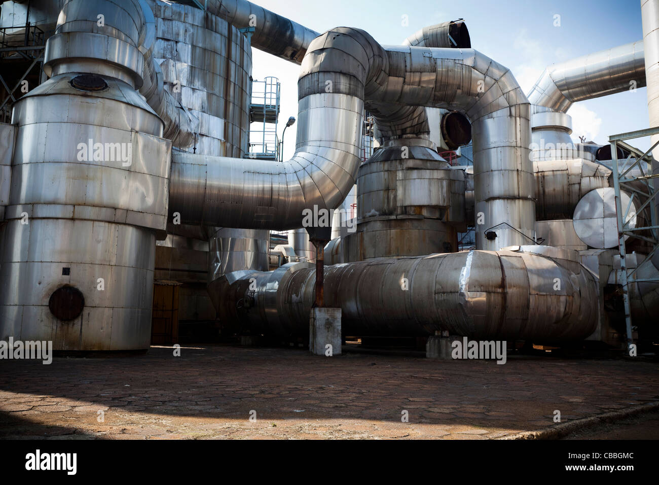 Production of Sulfuric acid (H2SO4) at chemical factory Spolana a.s ...
