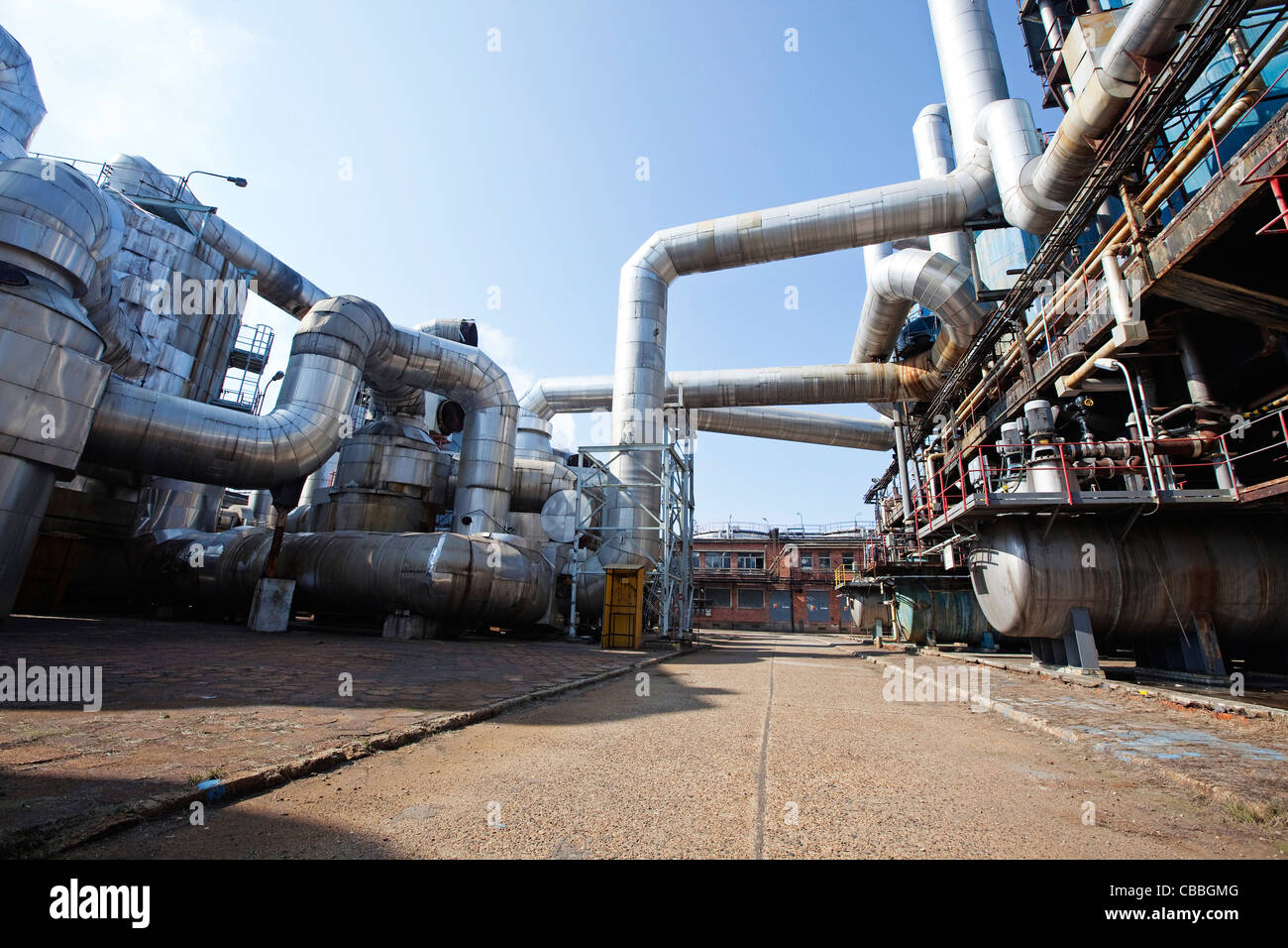 Production of Sulfuric acid (H2SO4) at chemical factory Spolana a.s ...