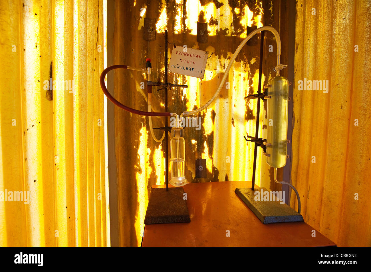 Detail of controle point forr the production of Sulfuric acid (H2SO4 ...