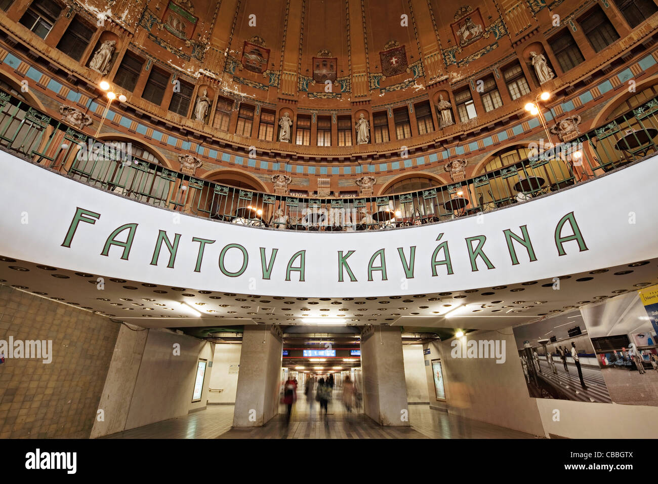 Fanta's CafÃ© at Prague Main Station designed by architect Josef Fanta ...