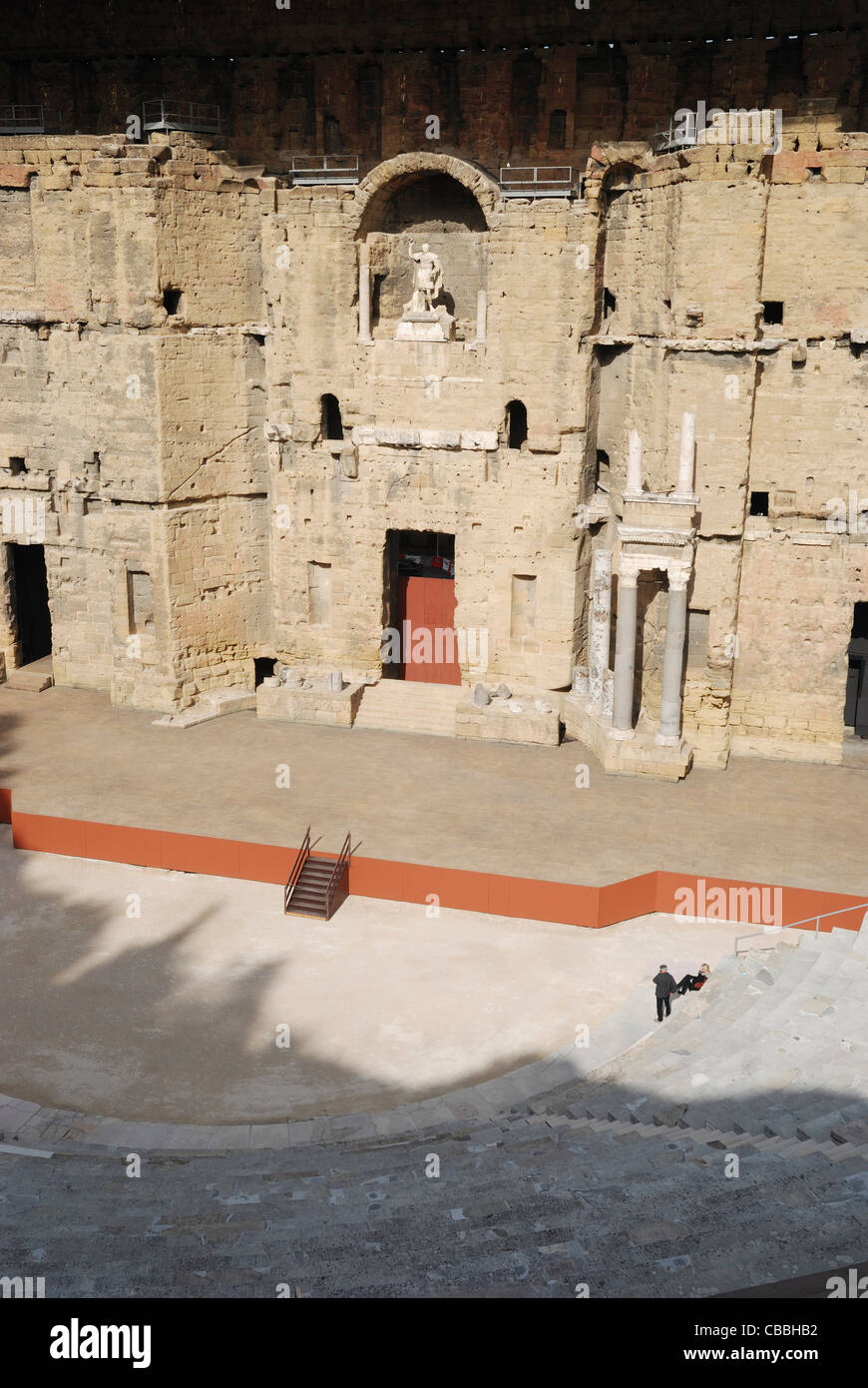 The Roman amphitheatre at Orange, Vaucluse, Provence, France Stock ...