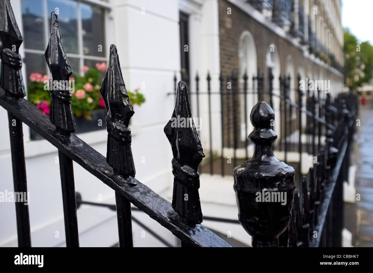 Georgian iron railings hi-res stock photography and images - Alamy