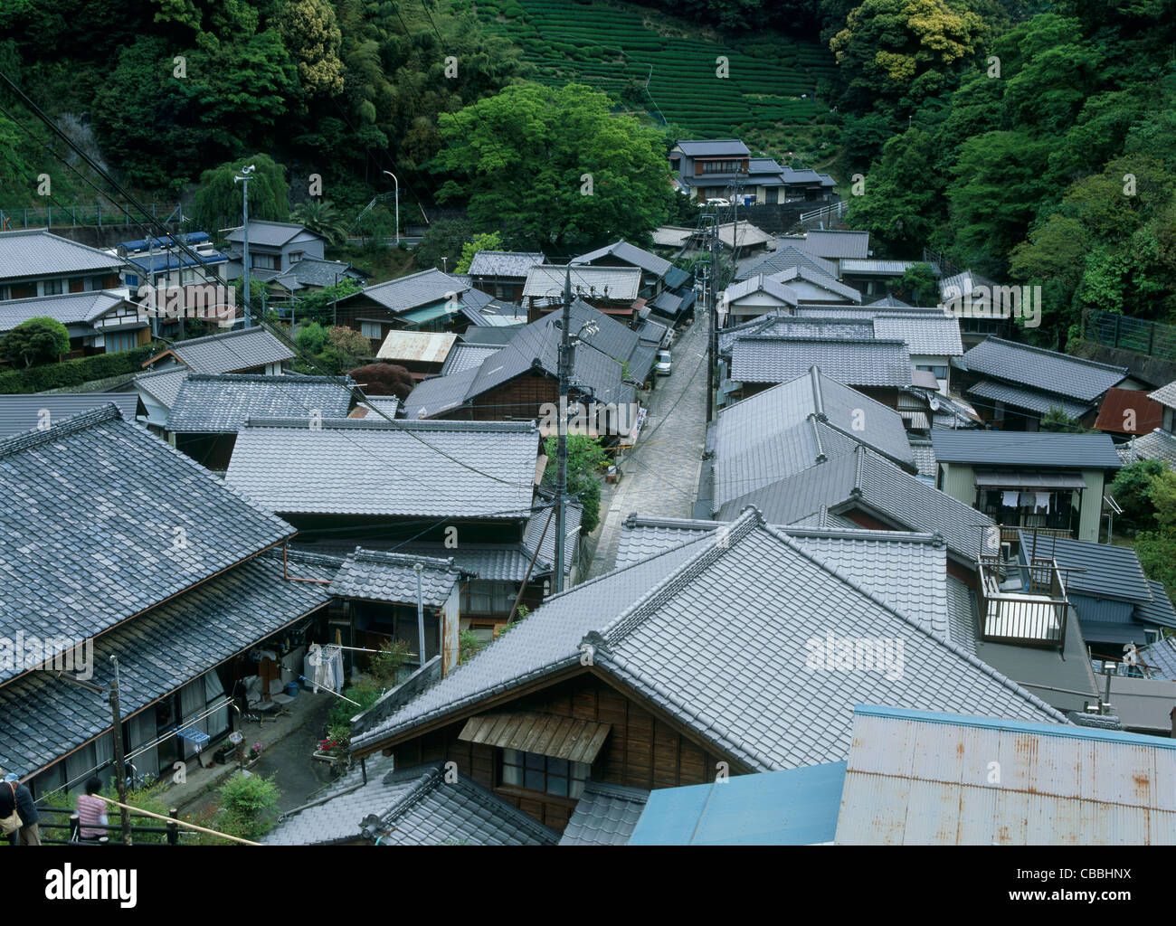 Houses at Utsunoya, Shizuoka, Shizuoka, Japan Stock Photo - Alamy