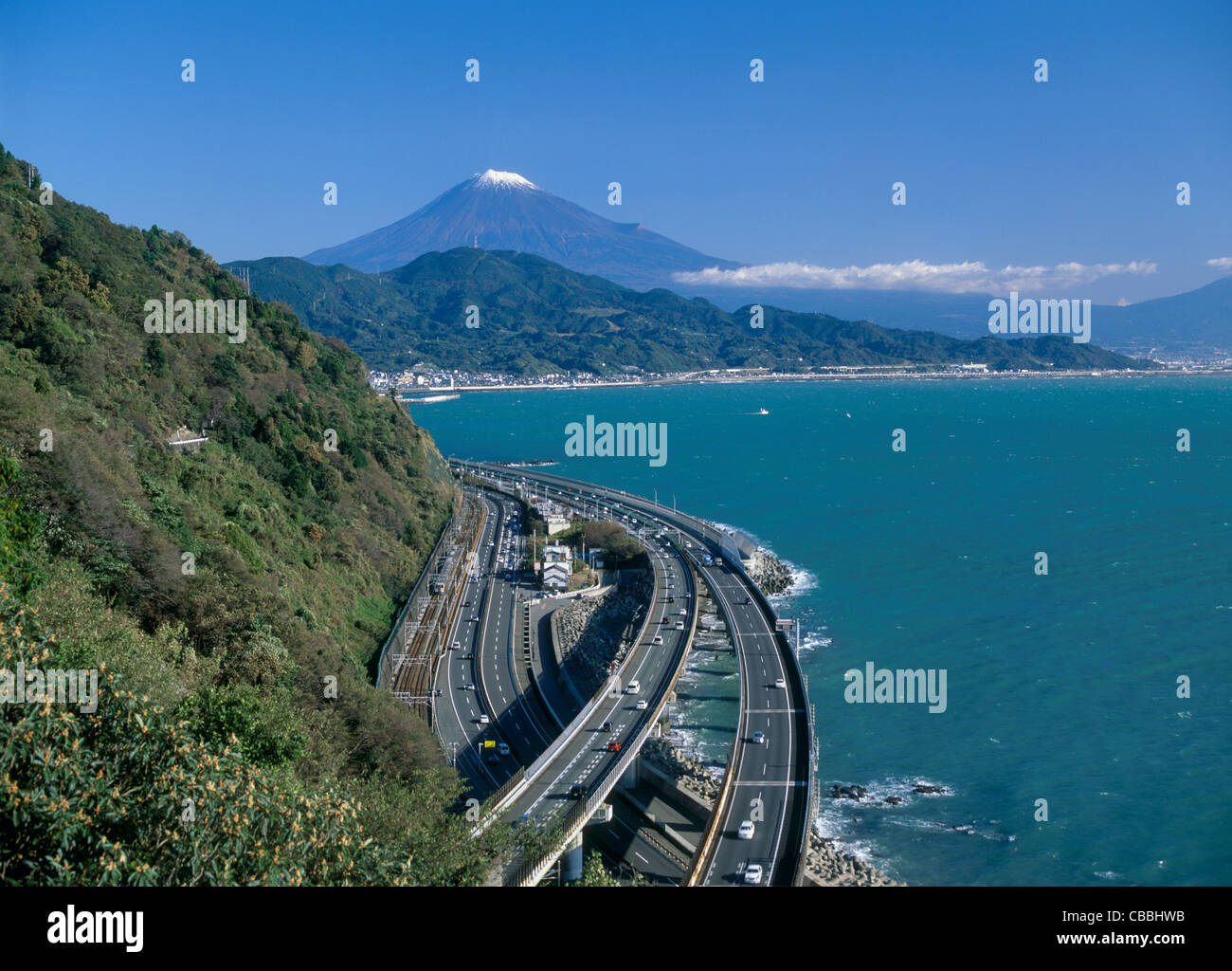 Mount Fuji and Suruga Bay, Shizuoka, Shizuoka, Japan Stock Photo - Alamy