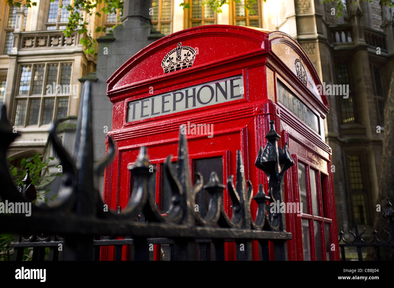 Red London telephone kiosks, the famous K2 design, still in use in ...