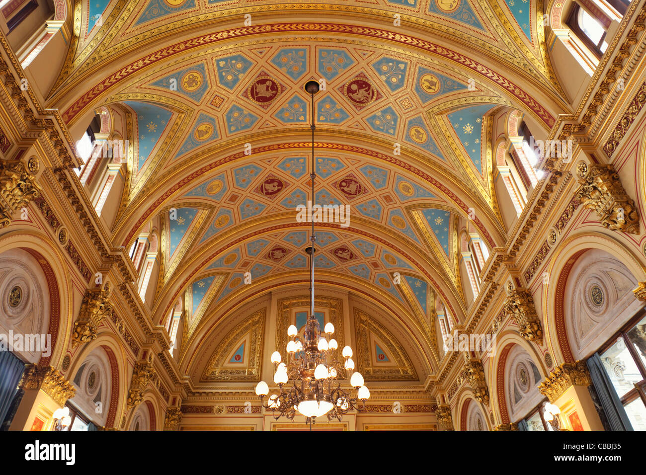 England, London, Whitehall, Foreign Office, The Locarno Reception Room ...