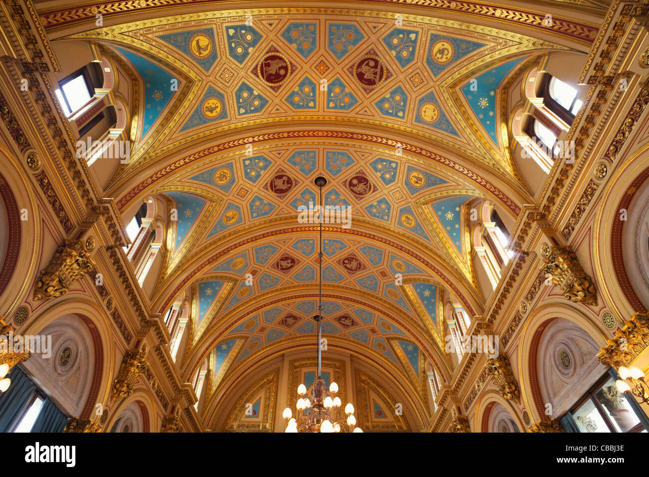 England, London, Whitehall, Foreign Office, The Locarno Reception Room ...