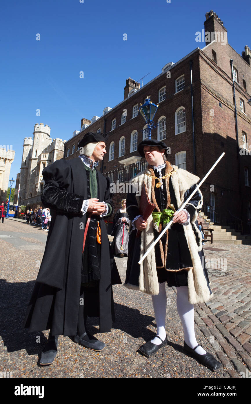 England, London, Tower of London, Actors in Period Costume from the ...