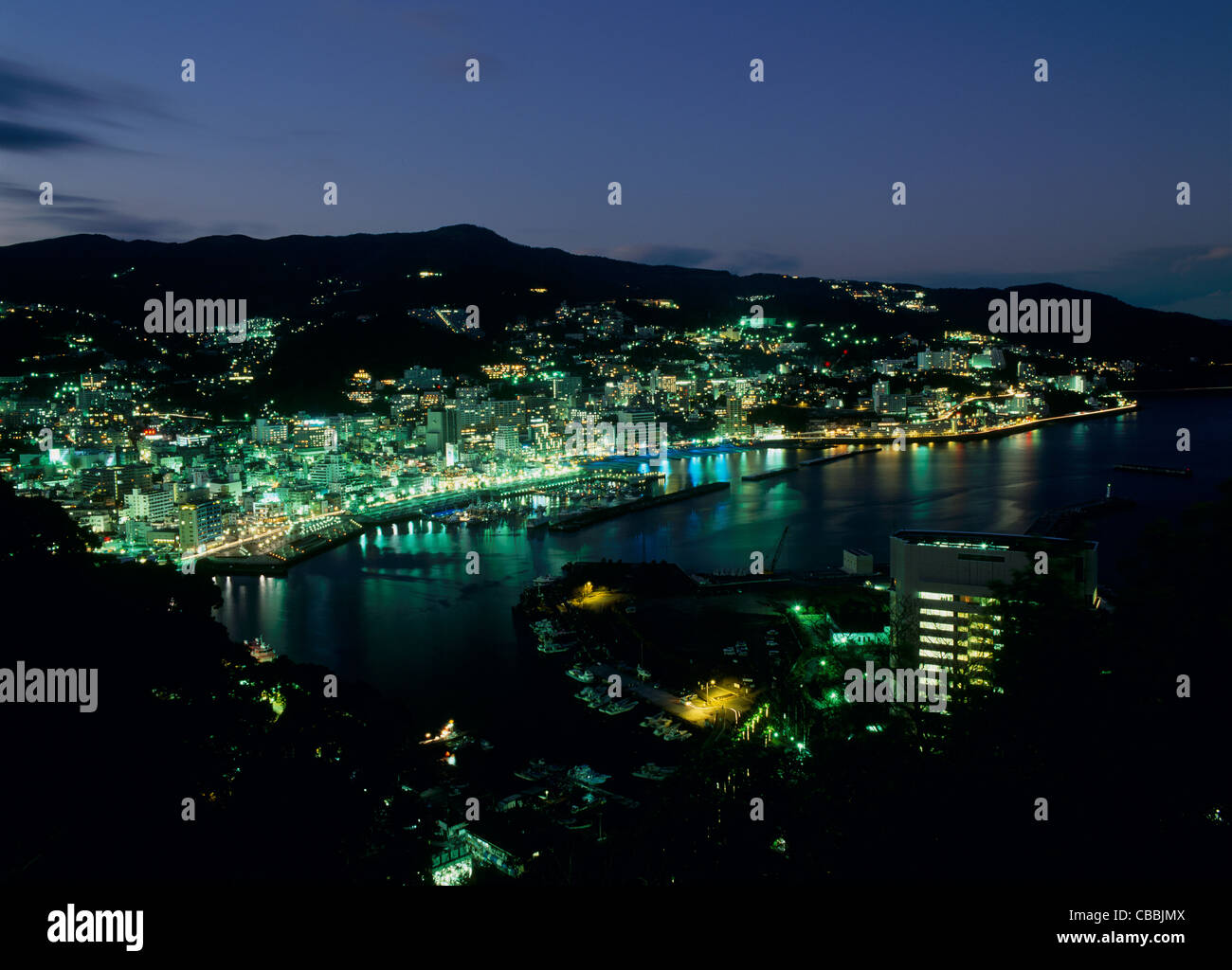 Night View of Atami, Atami, Shizuoka, Japan Stock Photo - Alamy
