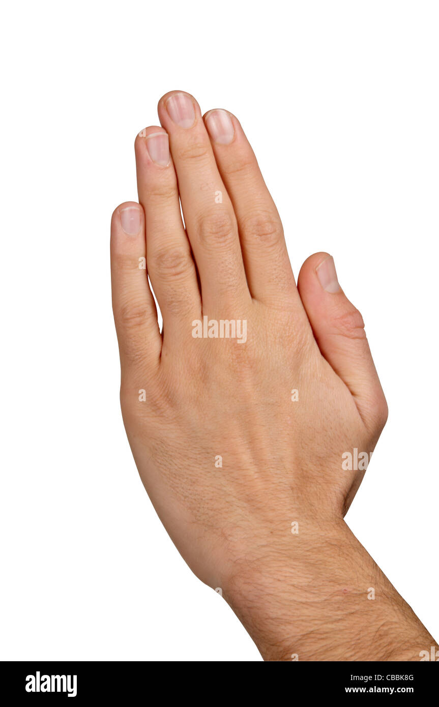 hand on white background Stock Photo - Alamy