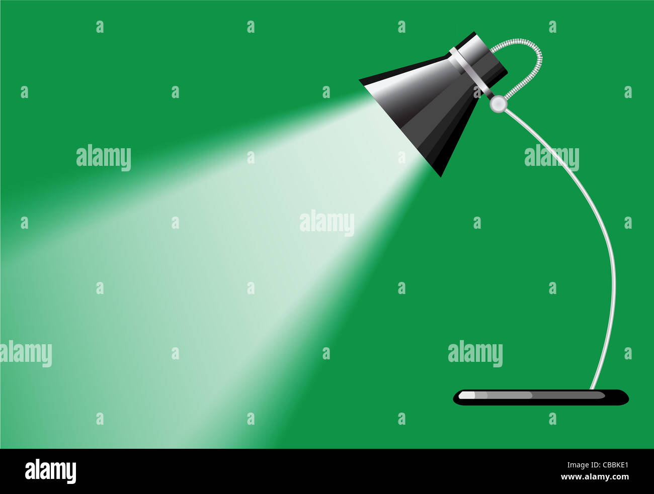 illustrations of desk lamp with light rays Stock Photo - Alamy