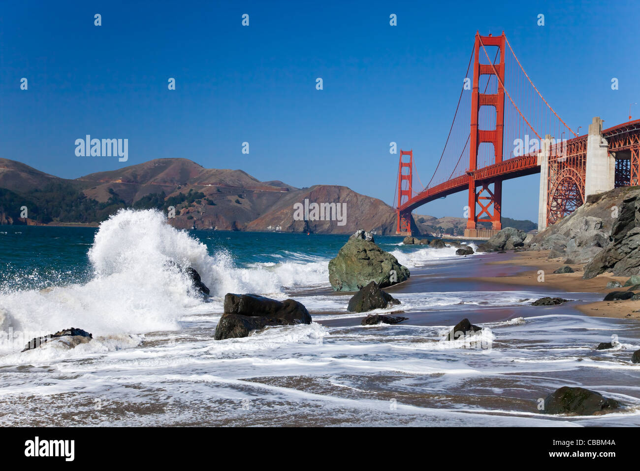 The Golden Gate Bridge in San Francisco bay Stock Photo - Alamy