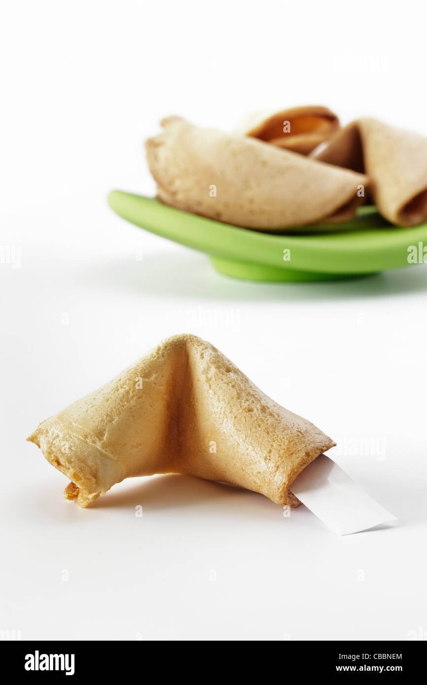 Fortune Cookies with blank paper Stock Photo - Alamy