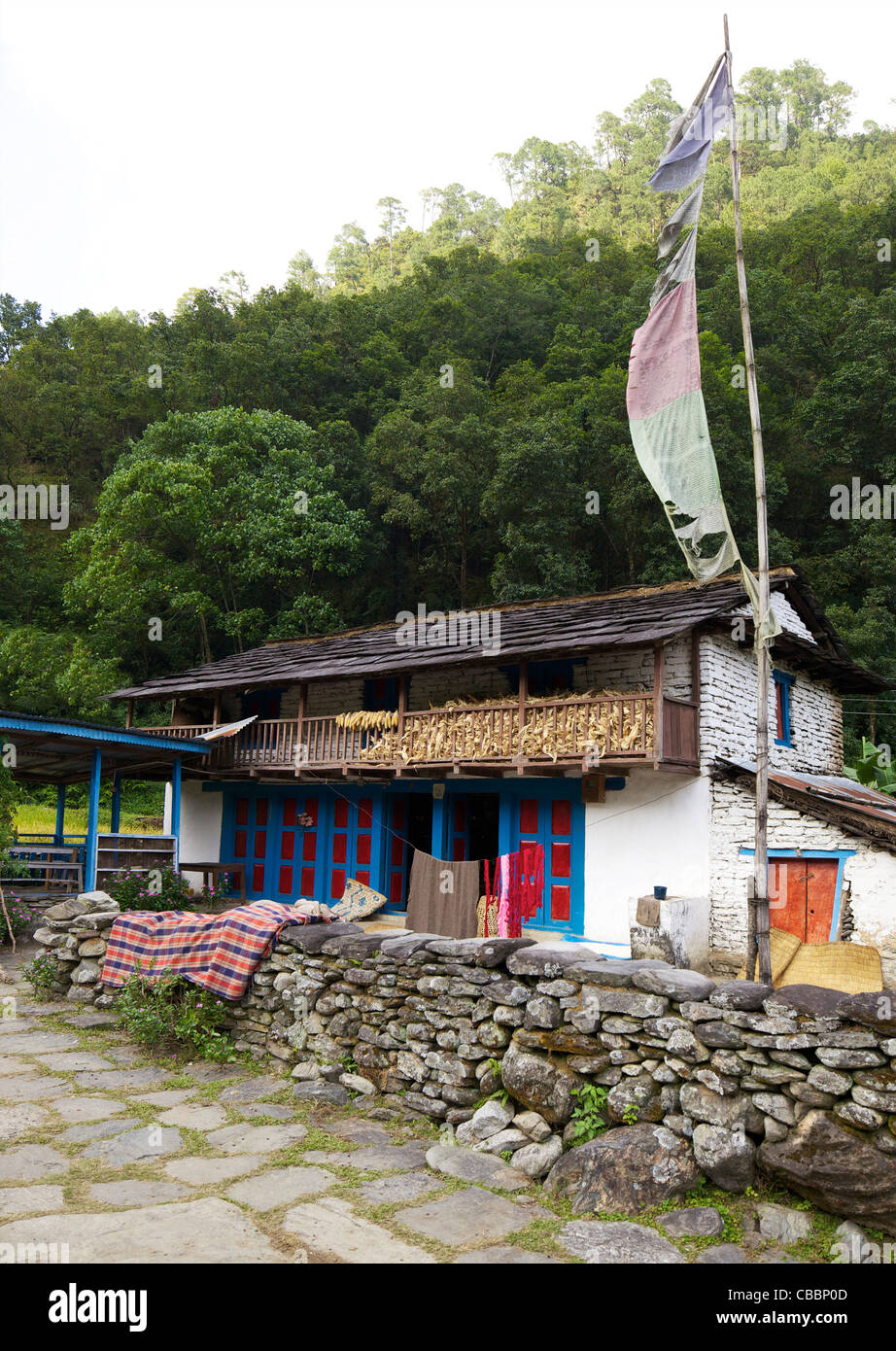Nepali village house hi-res stock photography and images - Alamy