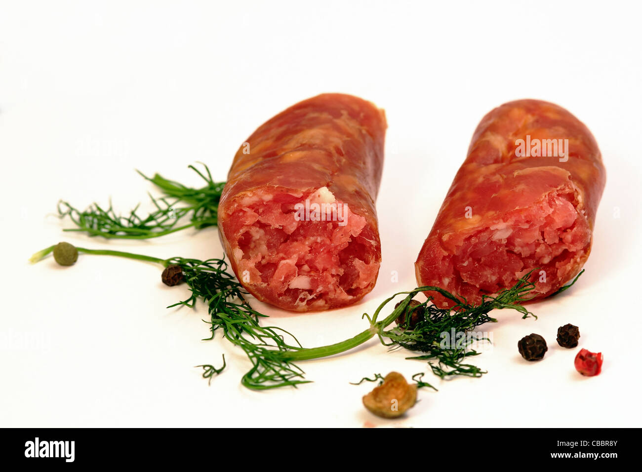 german sousage rohesser Stock Photo - Alamy