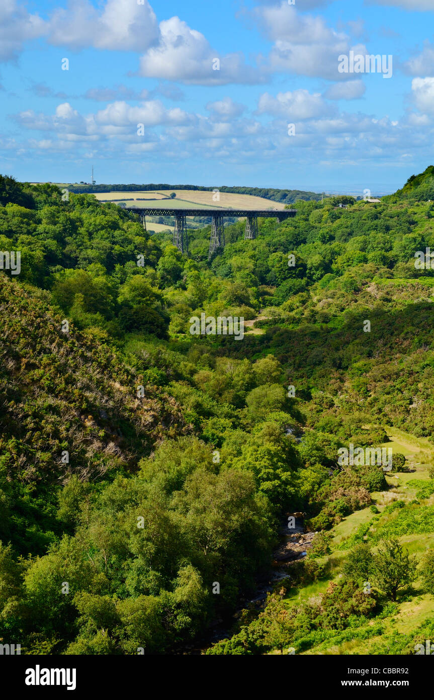 The path of the West Okement River downstream of Meldon Reservoir. In ...