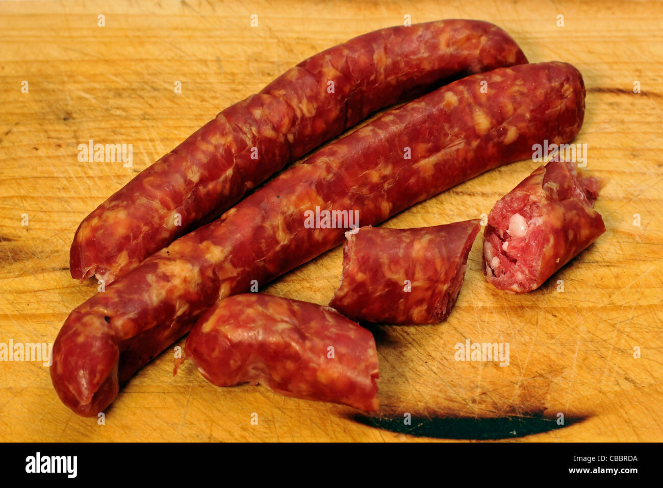 german sousage rohesser Stock Photo - Alamy
