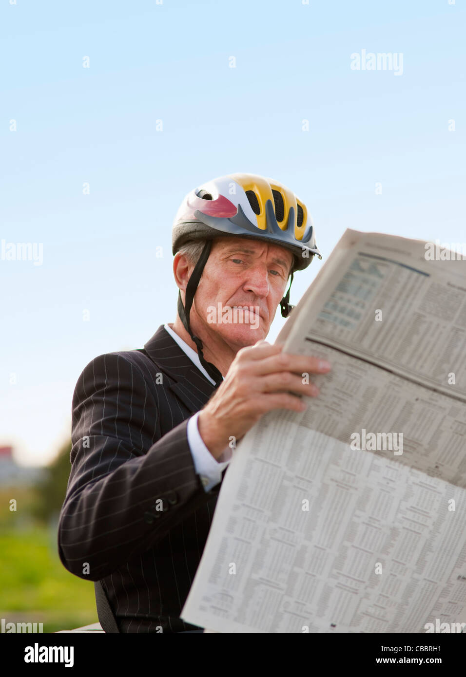Newspaper helmet hi-res stock photography and images - Alamy