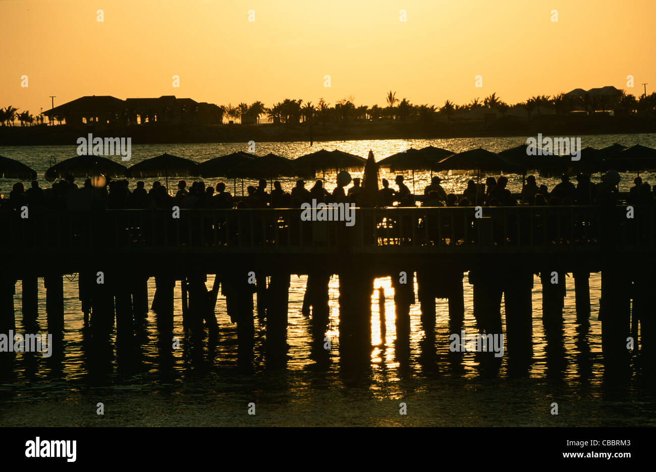 Sunset at Sunset Pier of Key West, capital of the Florida Keys, USA ...