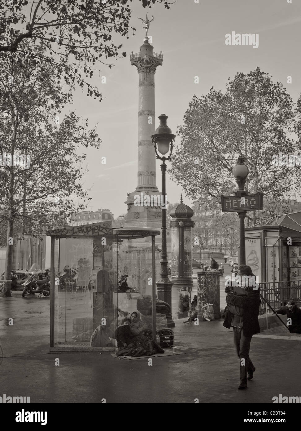 the monuments of Paris homeless,storming of the Bastille., the capture ...