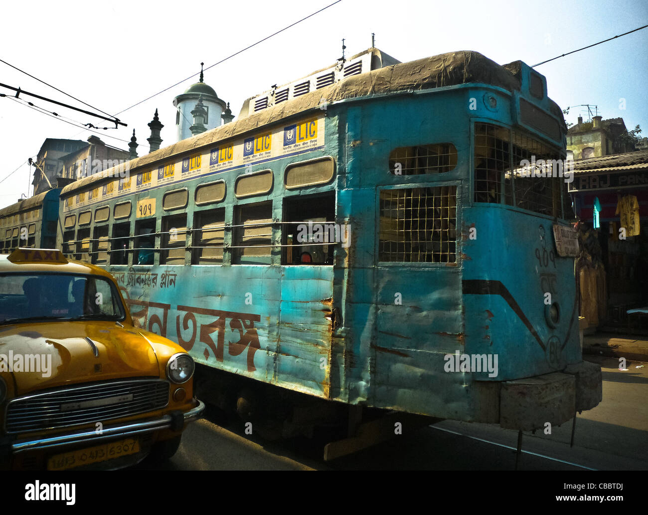 Kolkata city of Faith, Transportation in Calcutta Stock Photo - Alamy