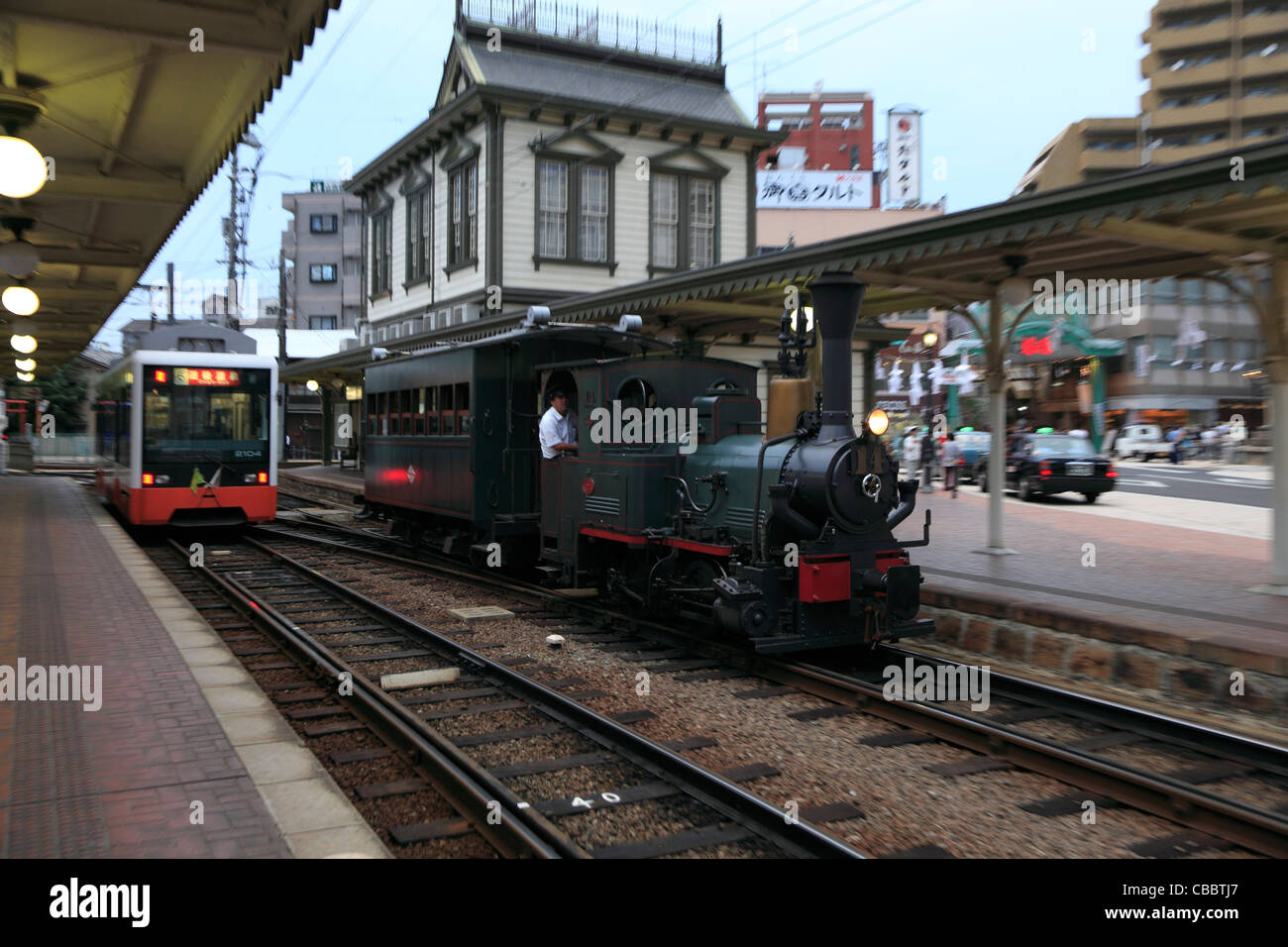 Botchan Ressha, Matsuyama, Ehime, Japan Stock Photo - Alamy
