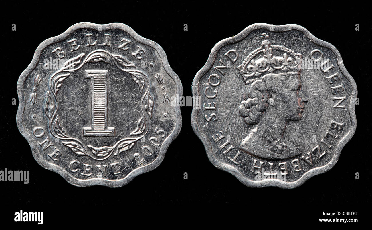 1 cent coin, Belize, 2005 Stock Photo - Alamy