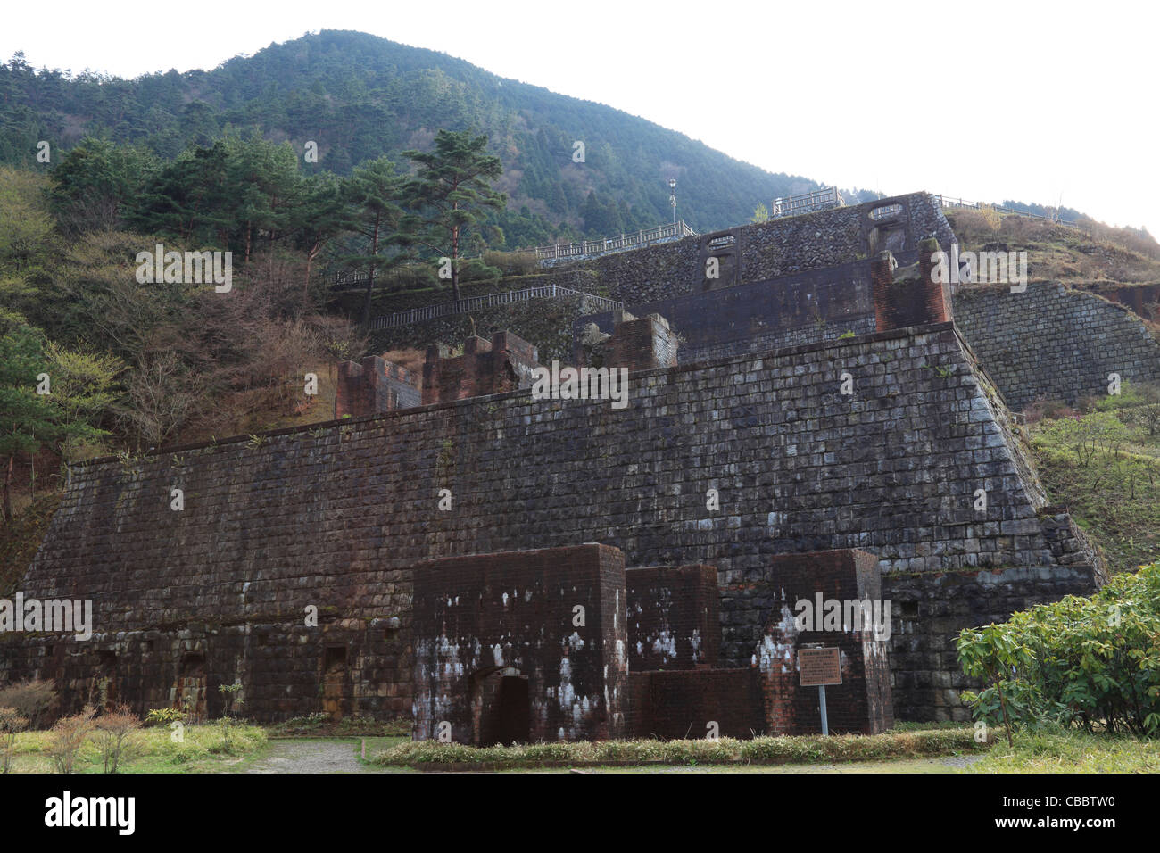 Ruins of Copper Mine at Minetopia Besshi, Niihama, Ehime, Japan Stock ...