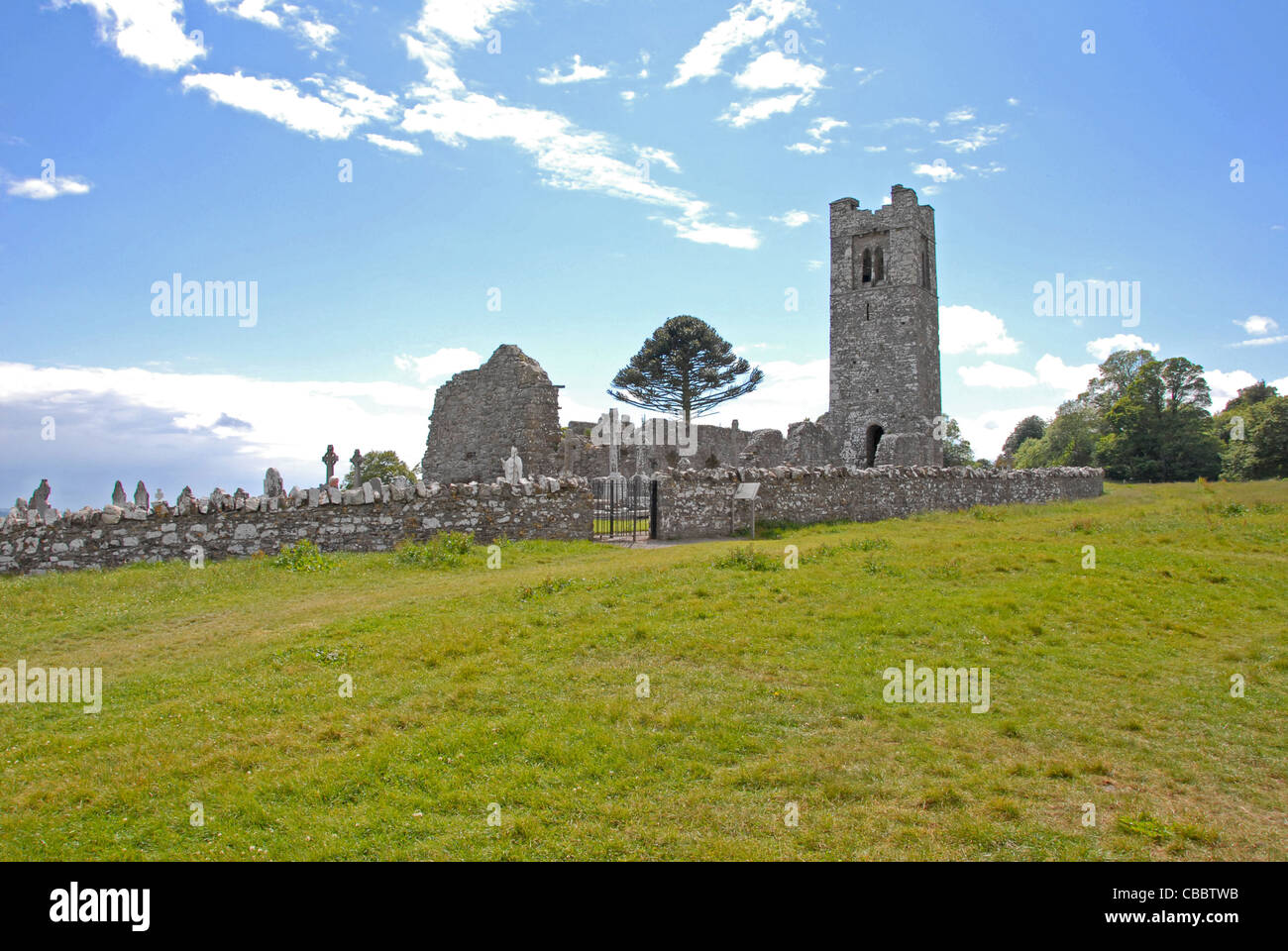 Slane Abbey slane valley Meath Ireland Uk founded in 1512 for 4 priests ...