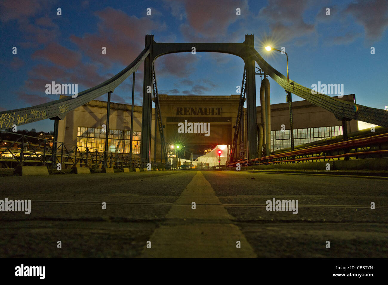 The "Bridge Renault" The island of Seguin, Banks of Seine., Sunset ...