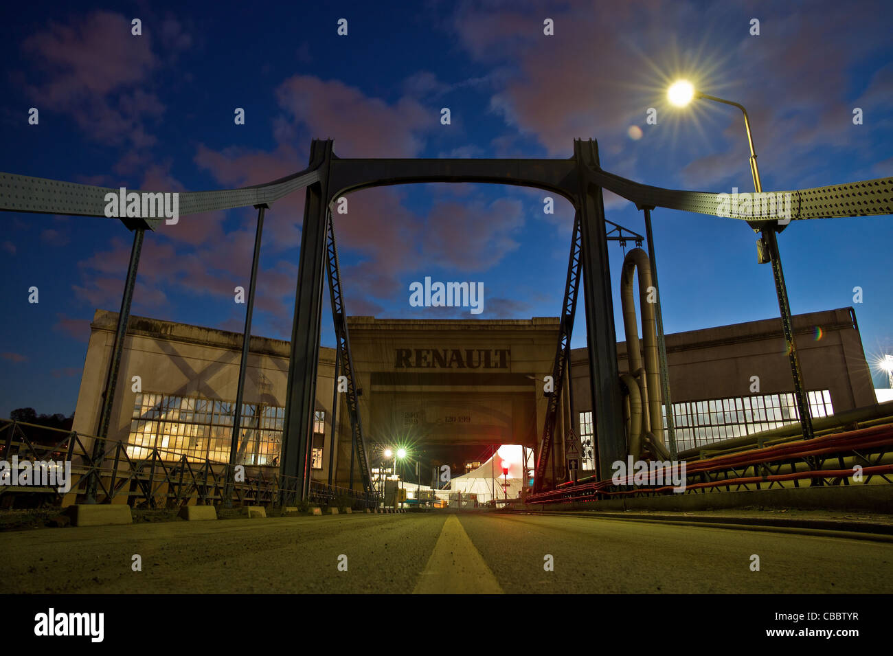 The "Bridge Renault" The island of Seguin, Banks of Seine., Sunset ...
