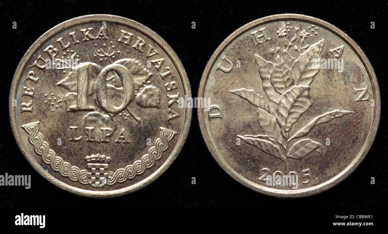 10 Lipa coin, Croatia, 2003 Stock Photo - Alamy